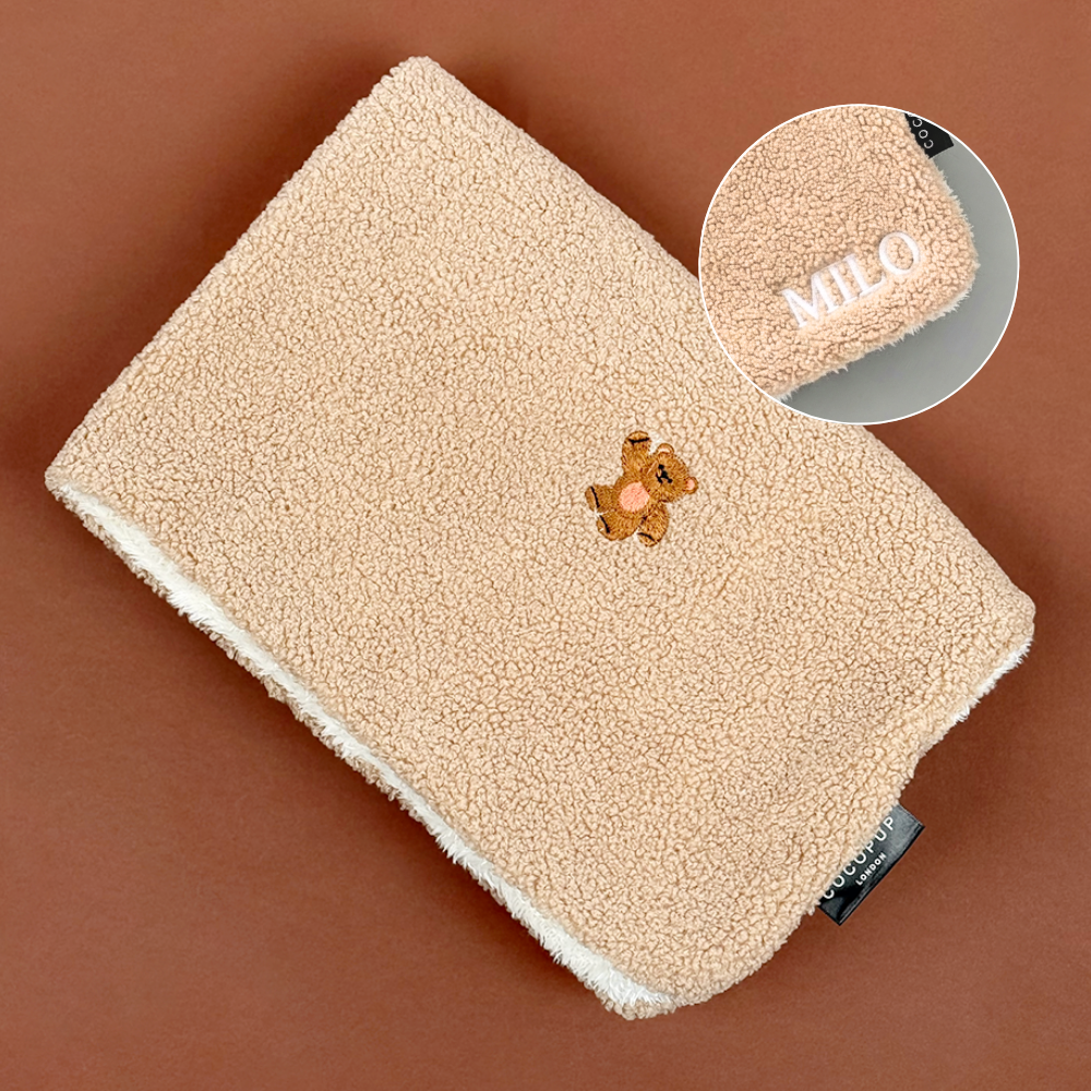 Personalised Blanket - Theo Embroidered Teddy | Cocopup London