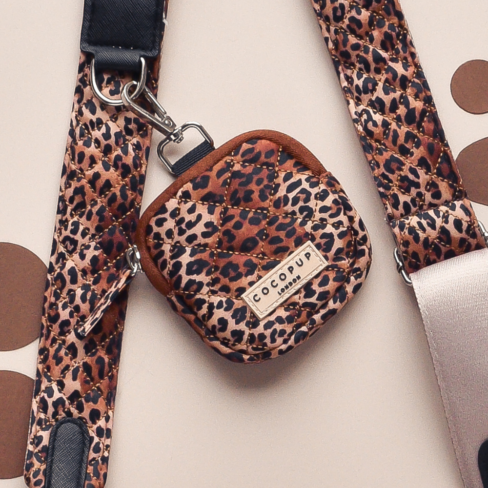 Treat Pouch - Quilted Leopard Pup – Cocopup London