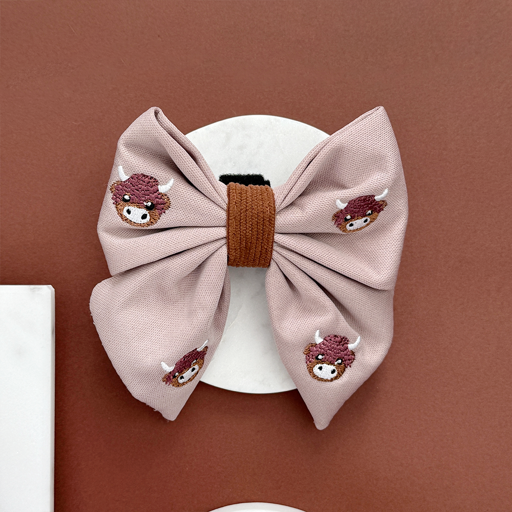 Harold the Highland Cow Dog Sailor Bow Tie | Cocopup London