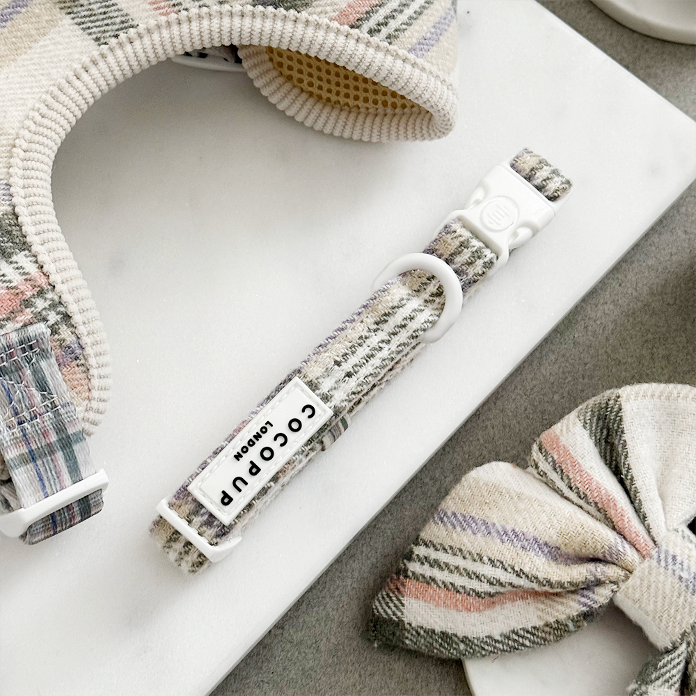 Spring Plaid Dog Collar | Cocopup London