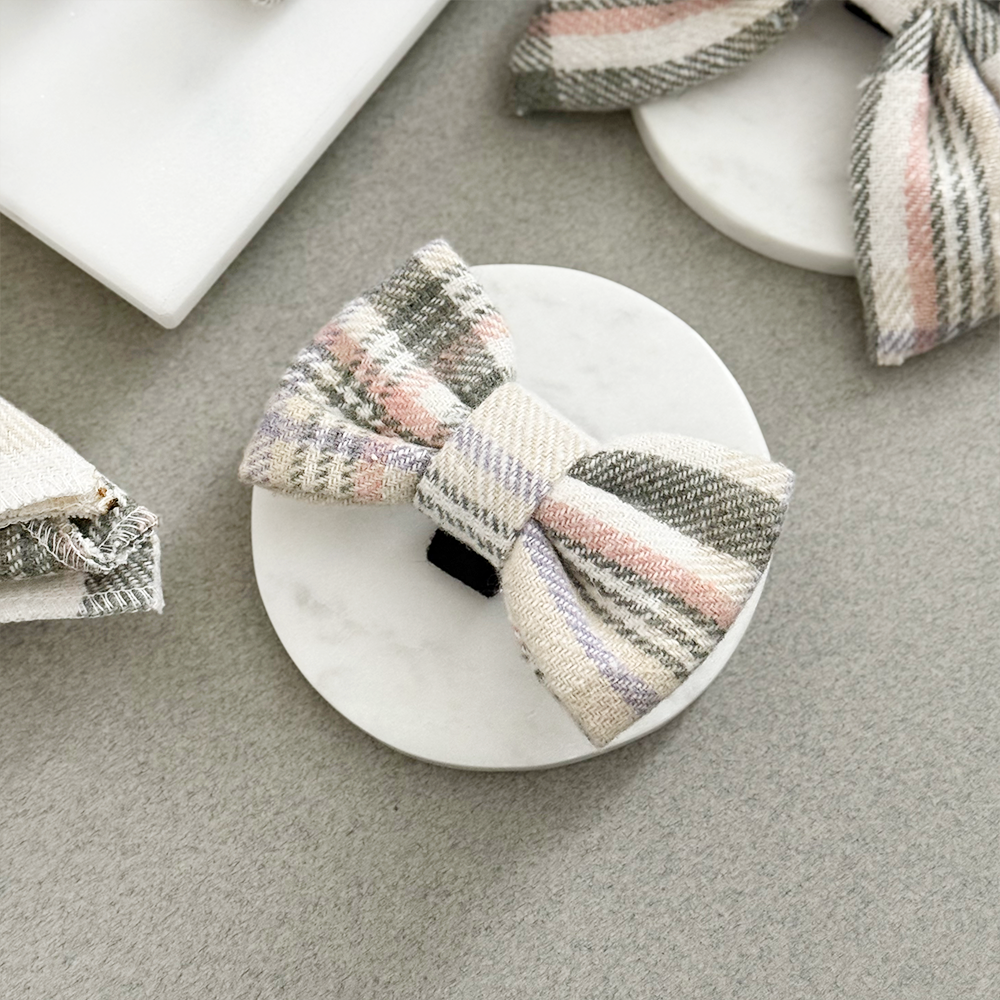 Spring Plaid Dog Bow Tie | Cocopup London