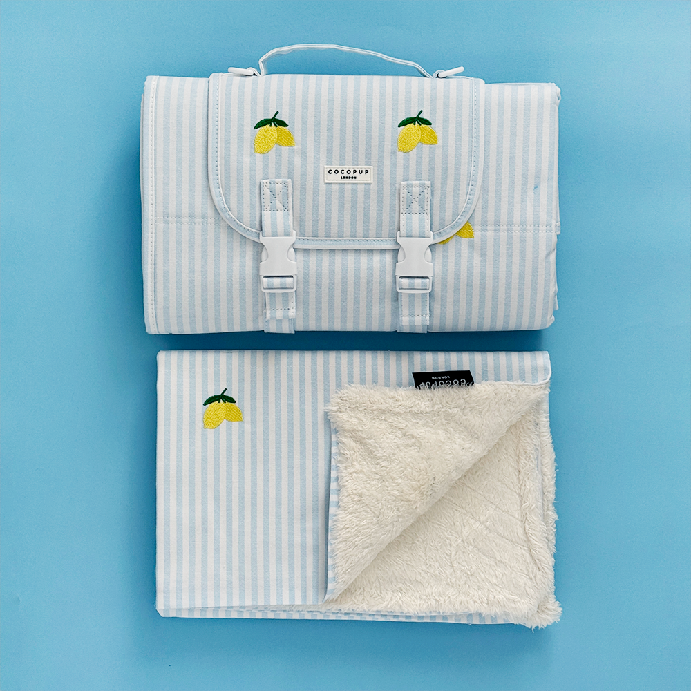 Travel Mat & Blanket Set - Living La Vida Lemon – Cocopup London