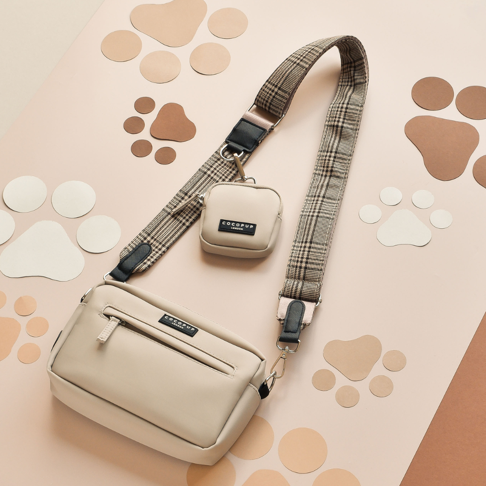 Dog Walking Caramel Latte Bag Bundle - Pup Plaid | Cocopup London
