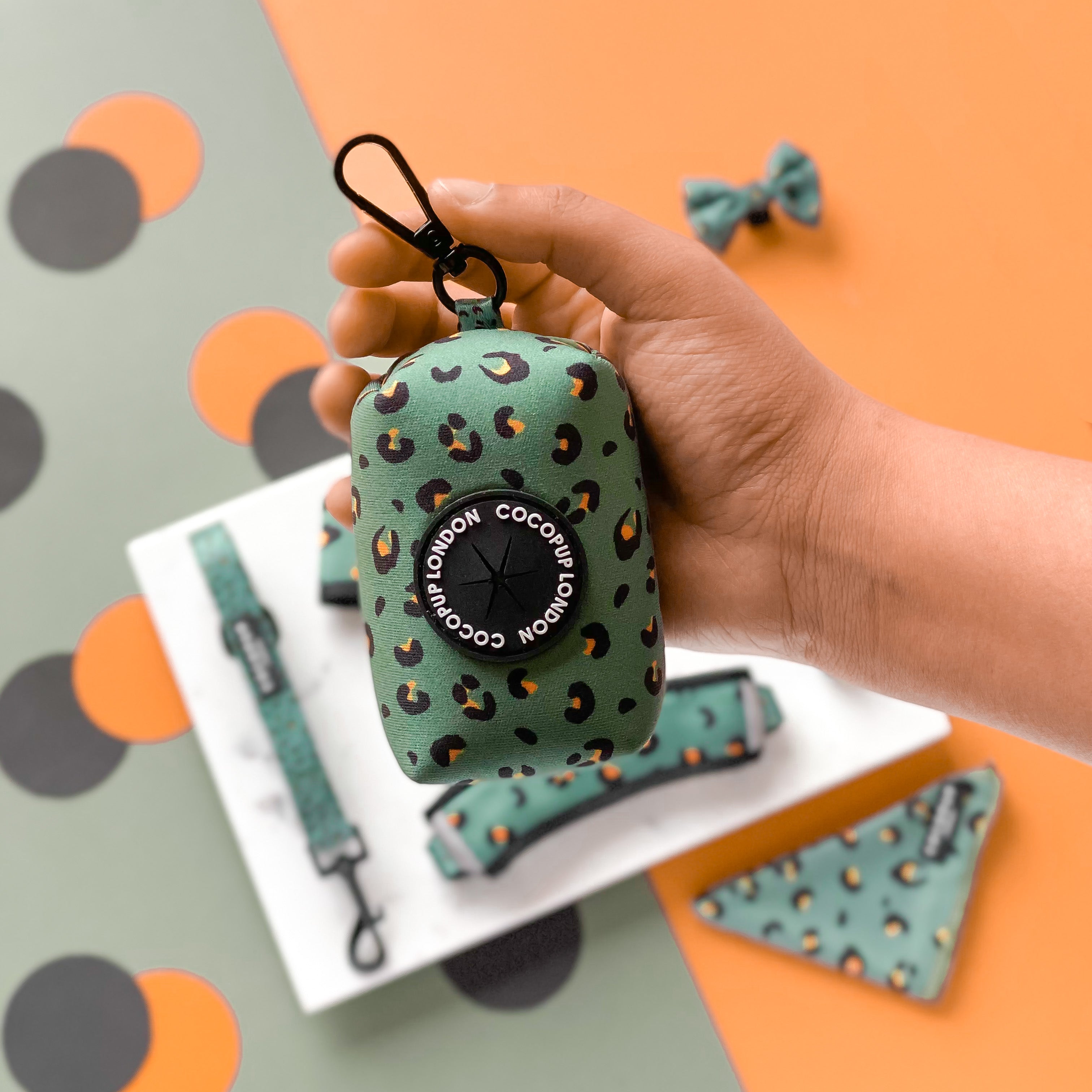 Khaki Leopard Poop Bag Holder – Cocopup London